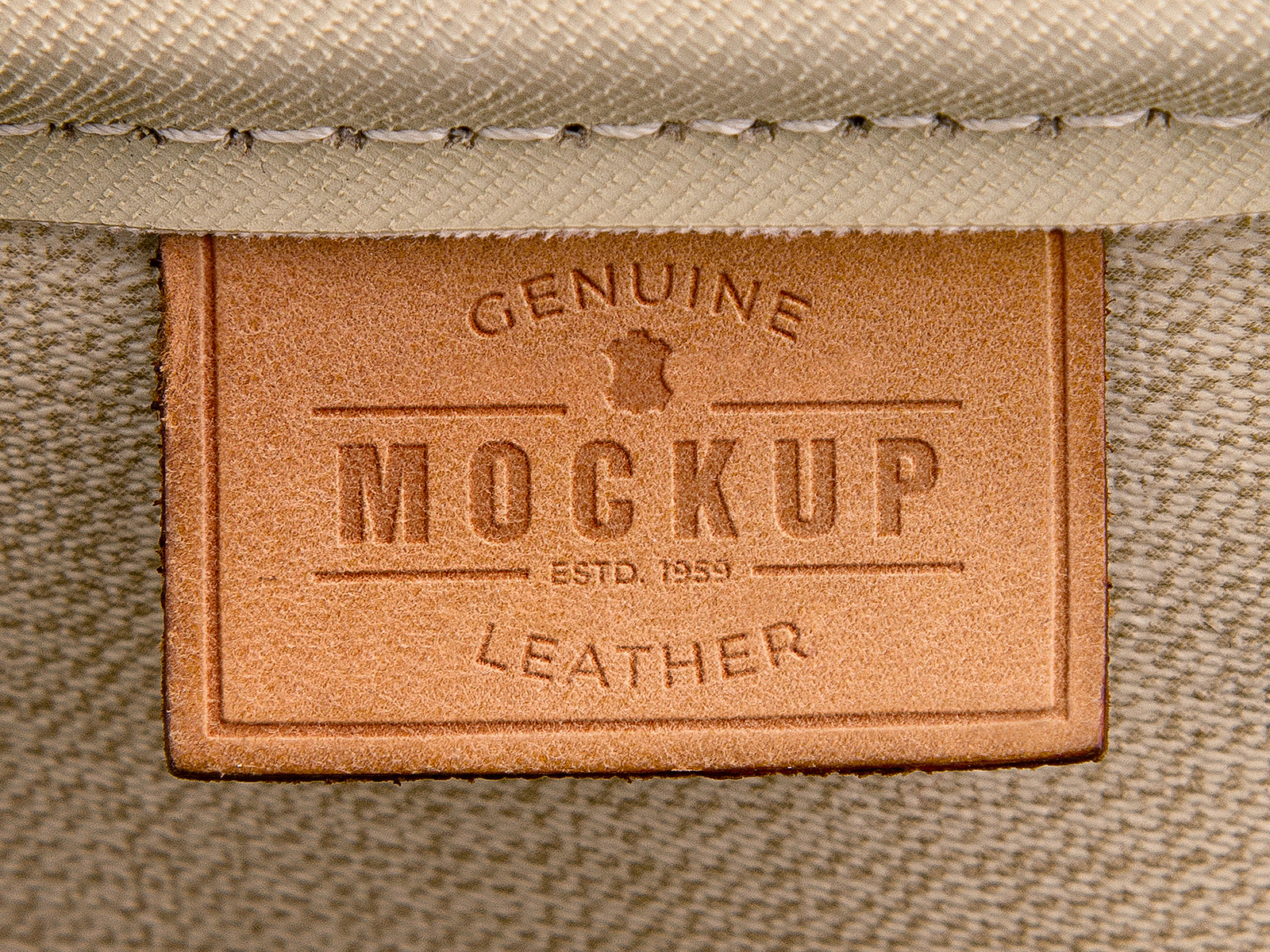 Genuine Leather Label Mockup by Smart Works on Dribbble
