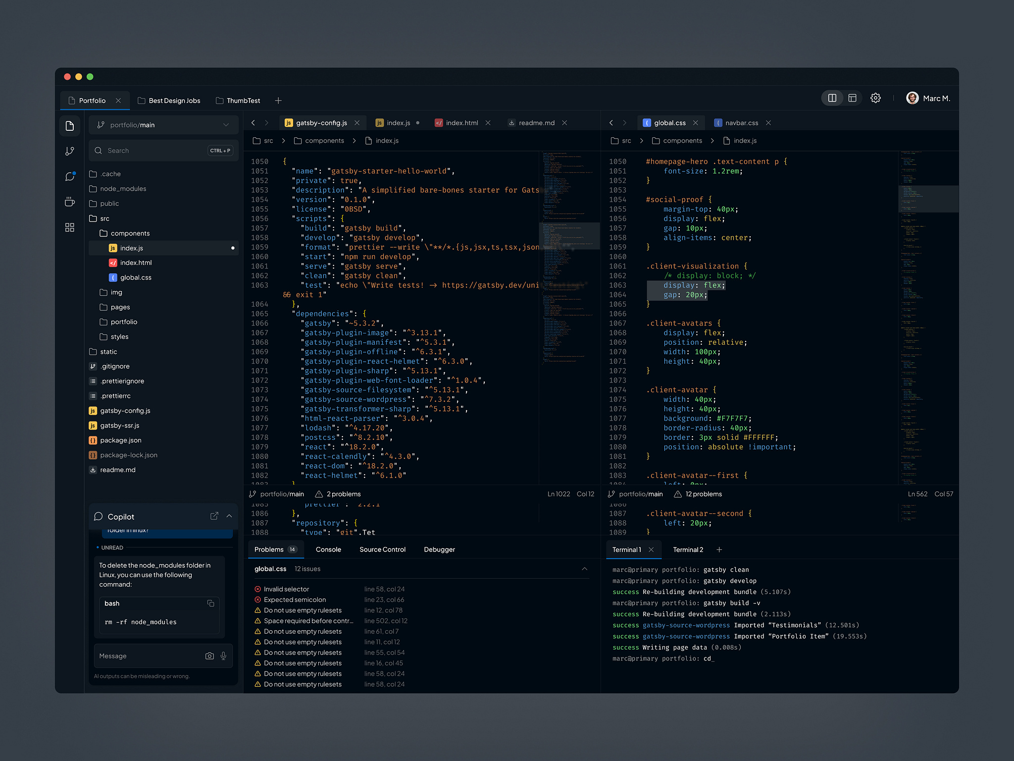 VSCode Redesign Concept by Marc McDougall on Dribbble
