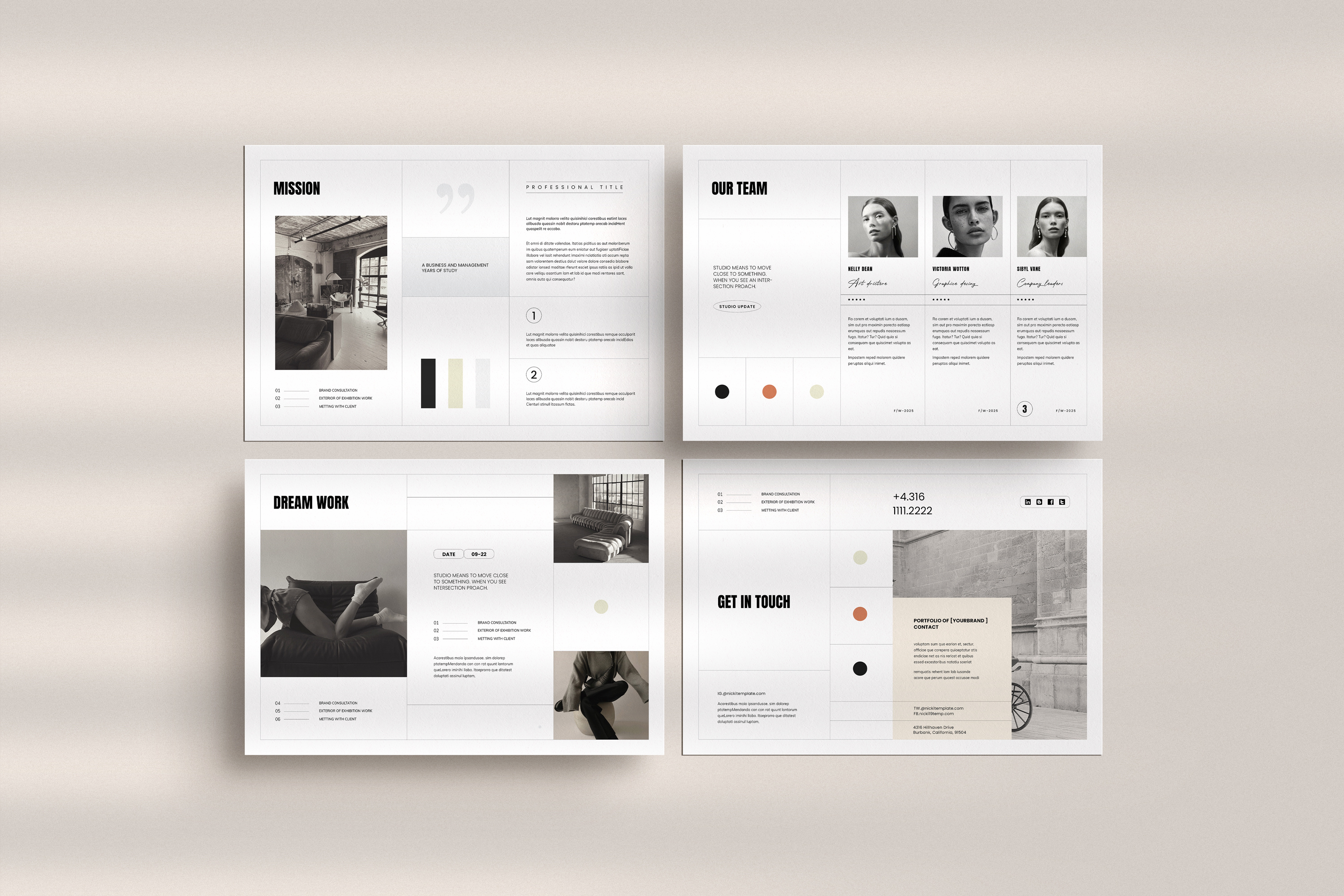 CANVA | Design Portfolio Template by Sandy-agency on Dribbble