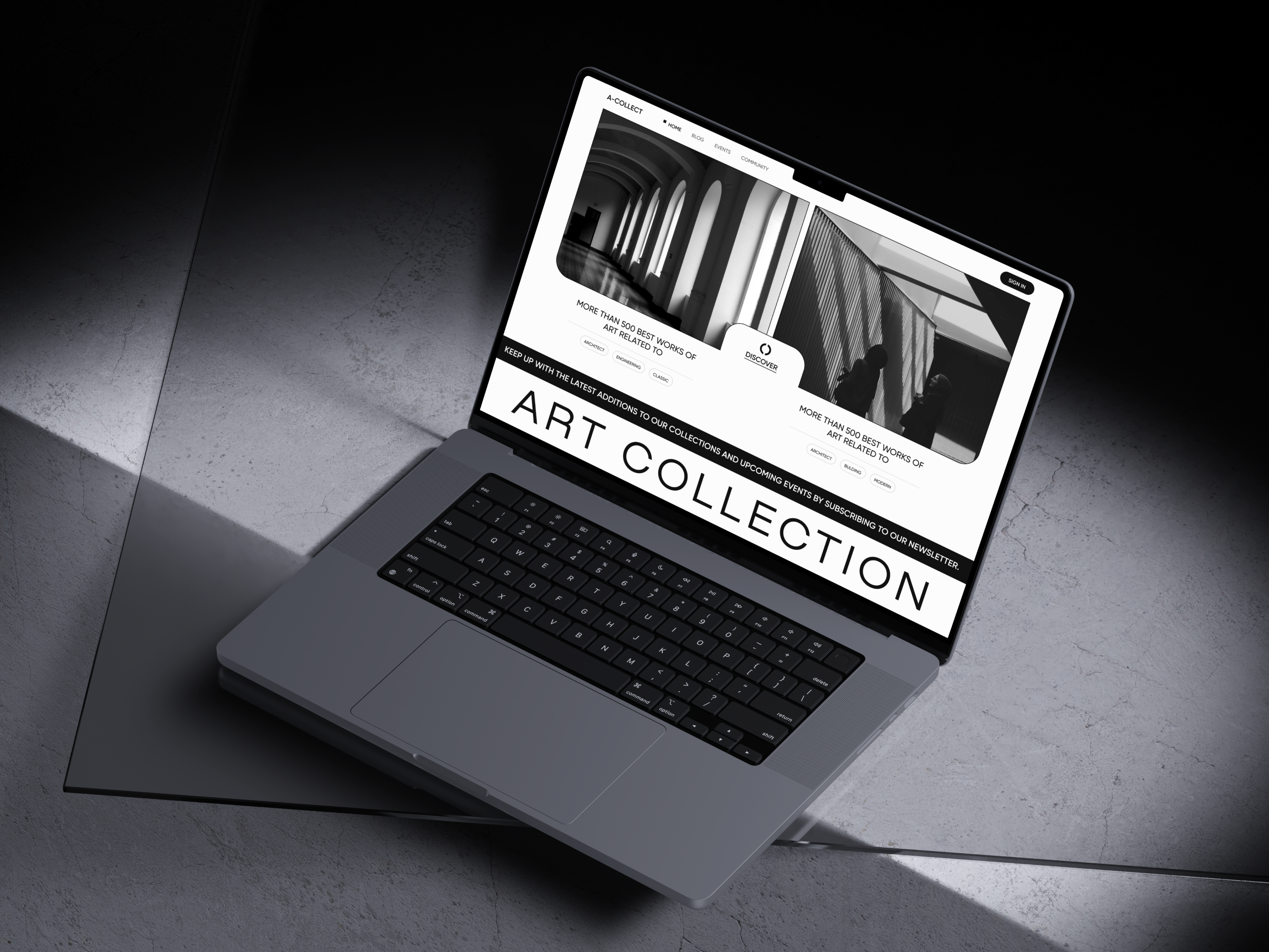 Art Collection Website by Ryan Saedi for Echo on Dribbble