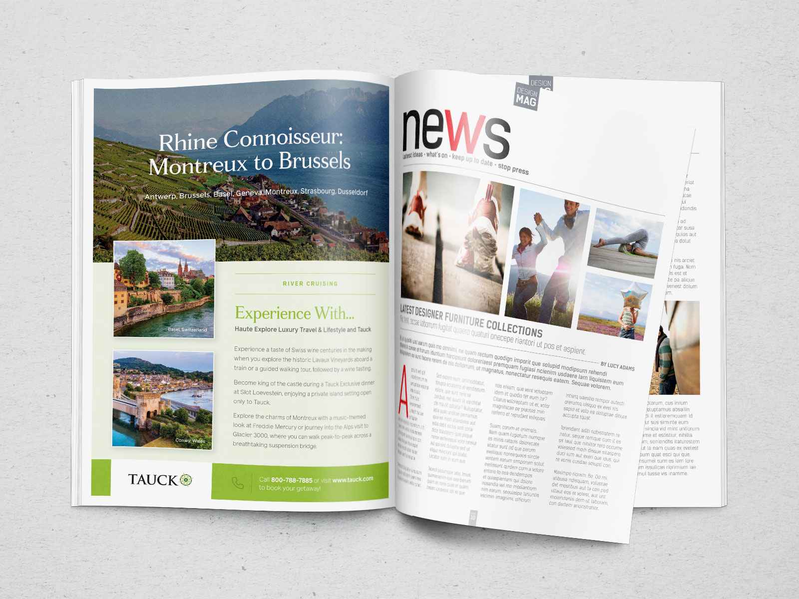 Tauck Travel Magazine Ad by Brian Leiter on Dribbble