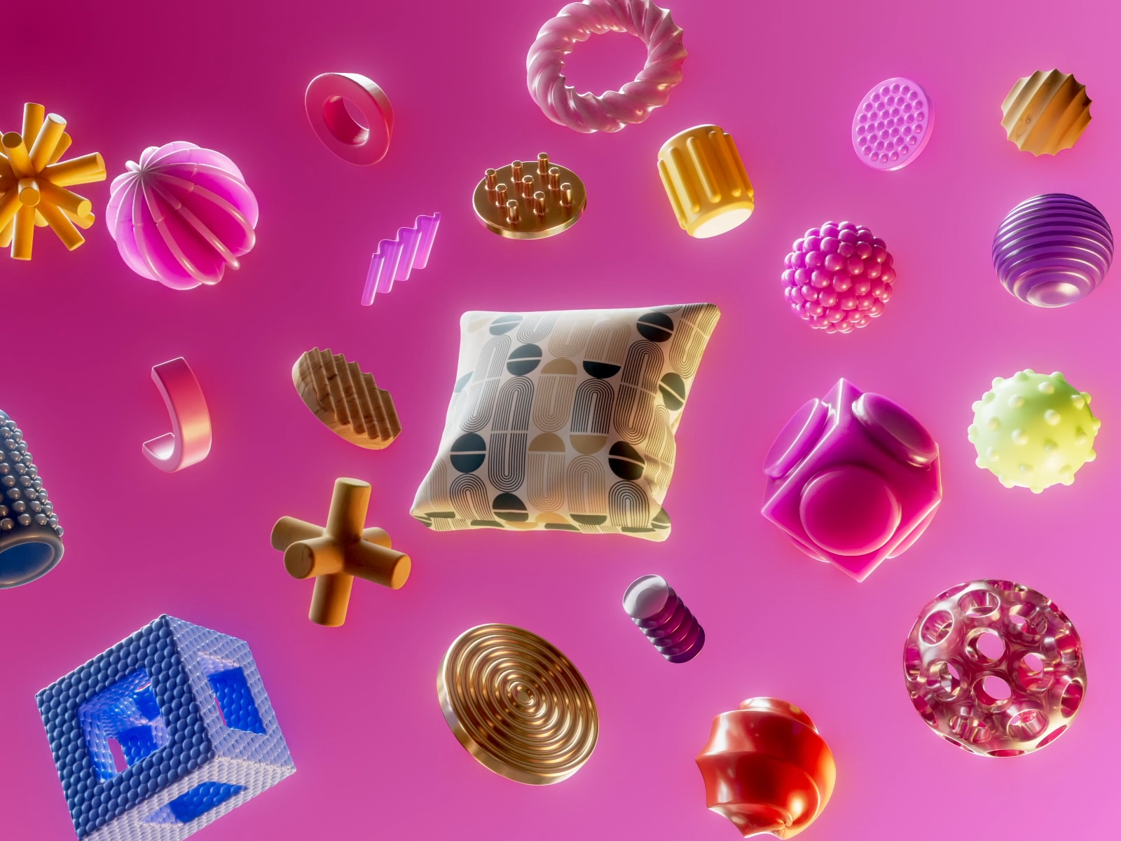 Illustration 3D branding by ALEX BENDER for FANCY on Dribbble