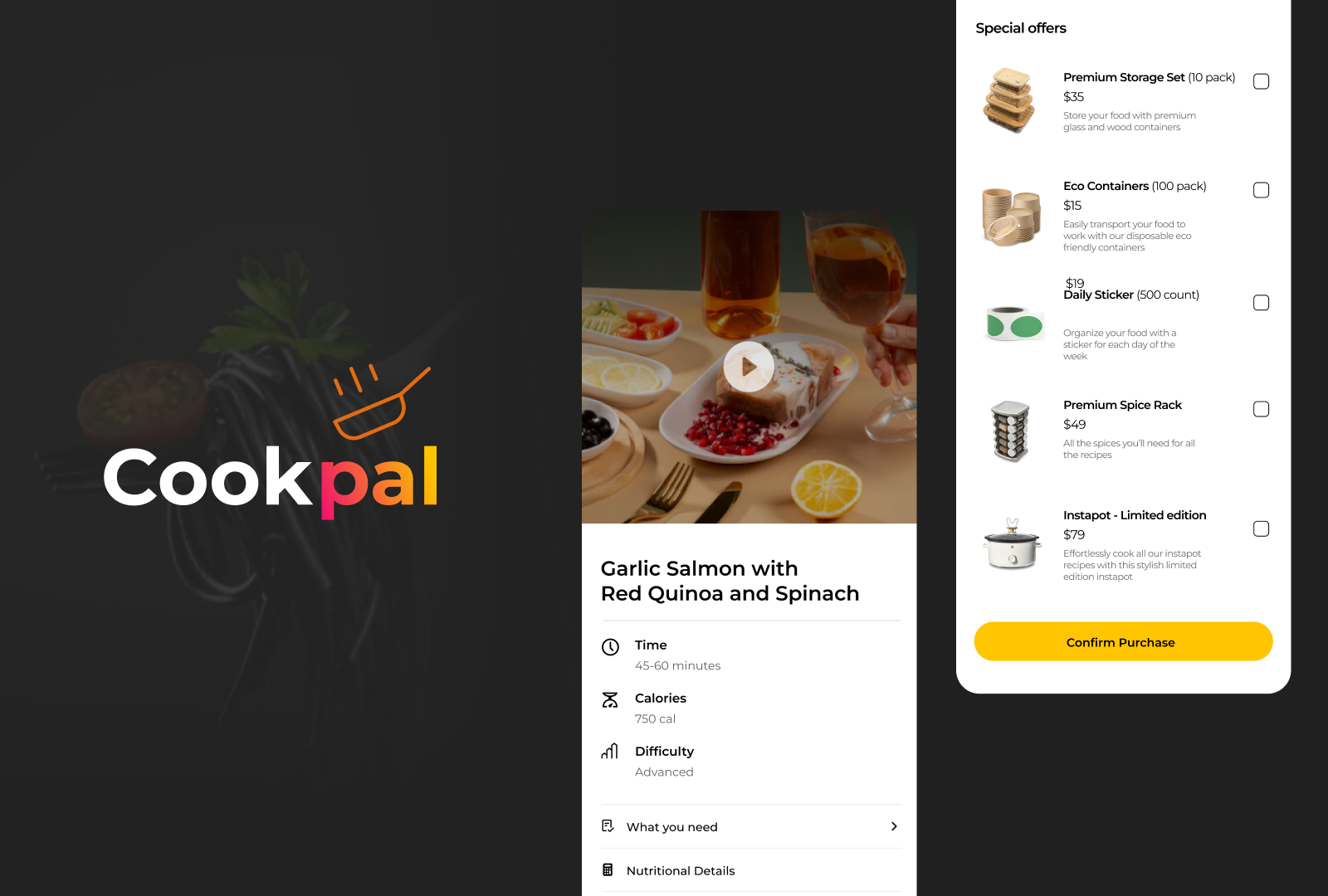 Cookpal Mobile App by Designteam on Dribbble