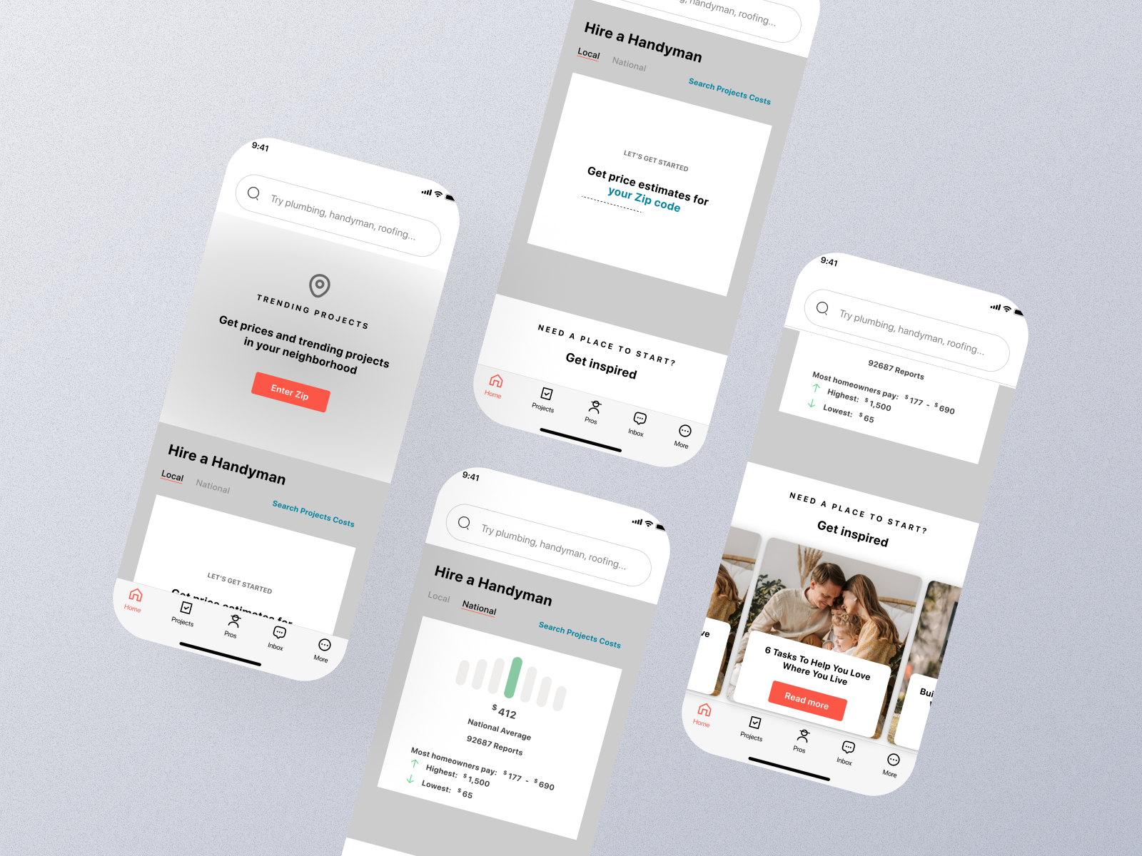 Search For Project Mobile App Ui by UI Ants on Dribbble