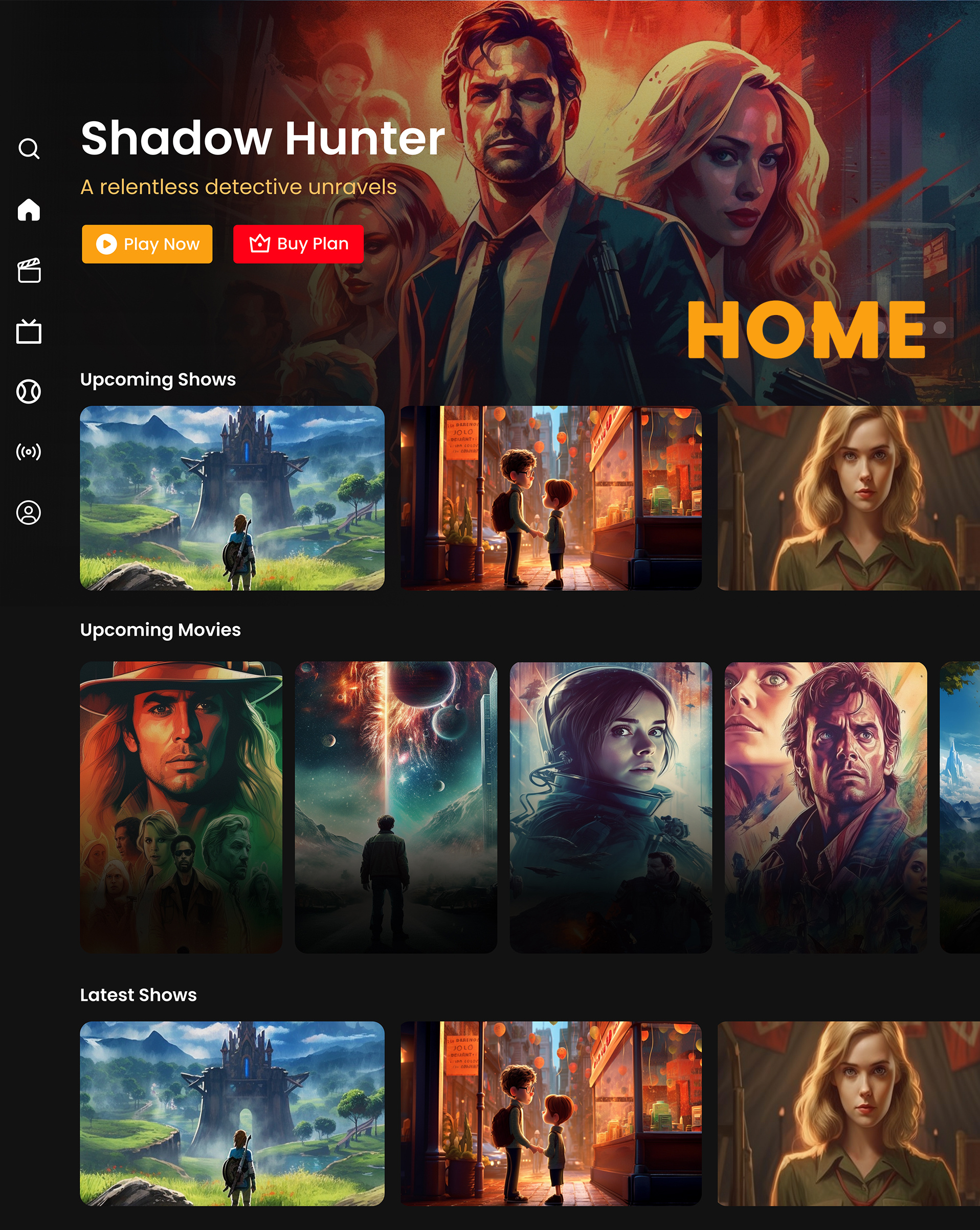 Android Smart TV App Design by VIAVIWEB | UI/UX Design | OTT App by ...