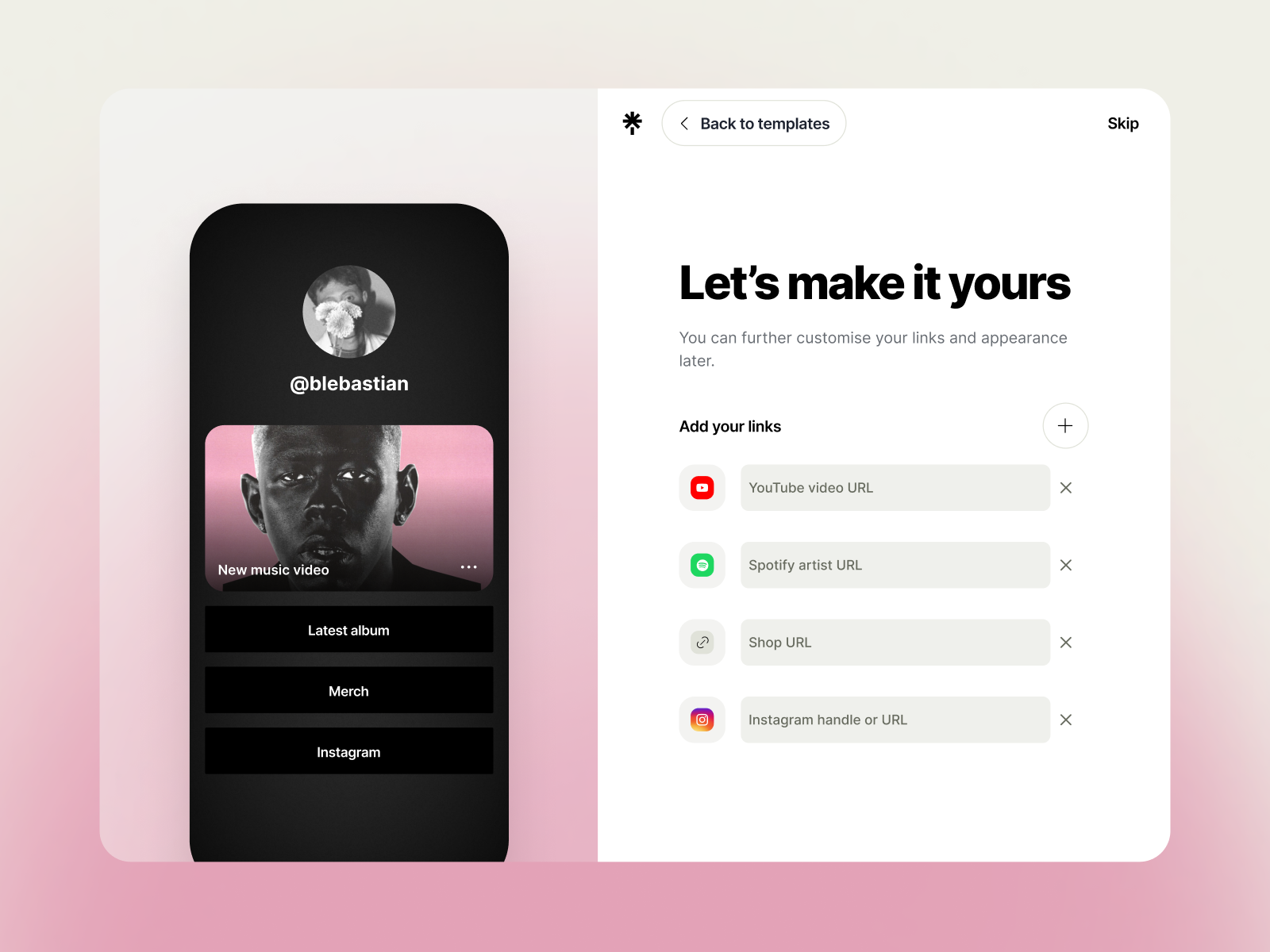 Linktree Templates by Sebastian Petravic on Dribbble