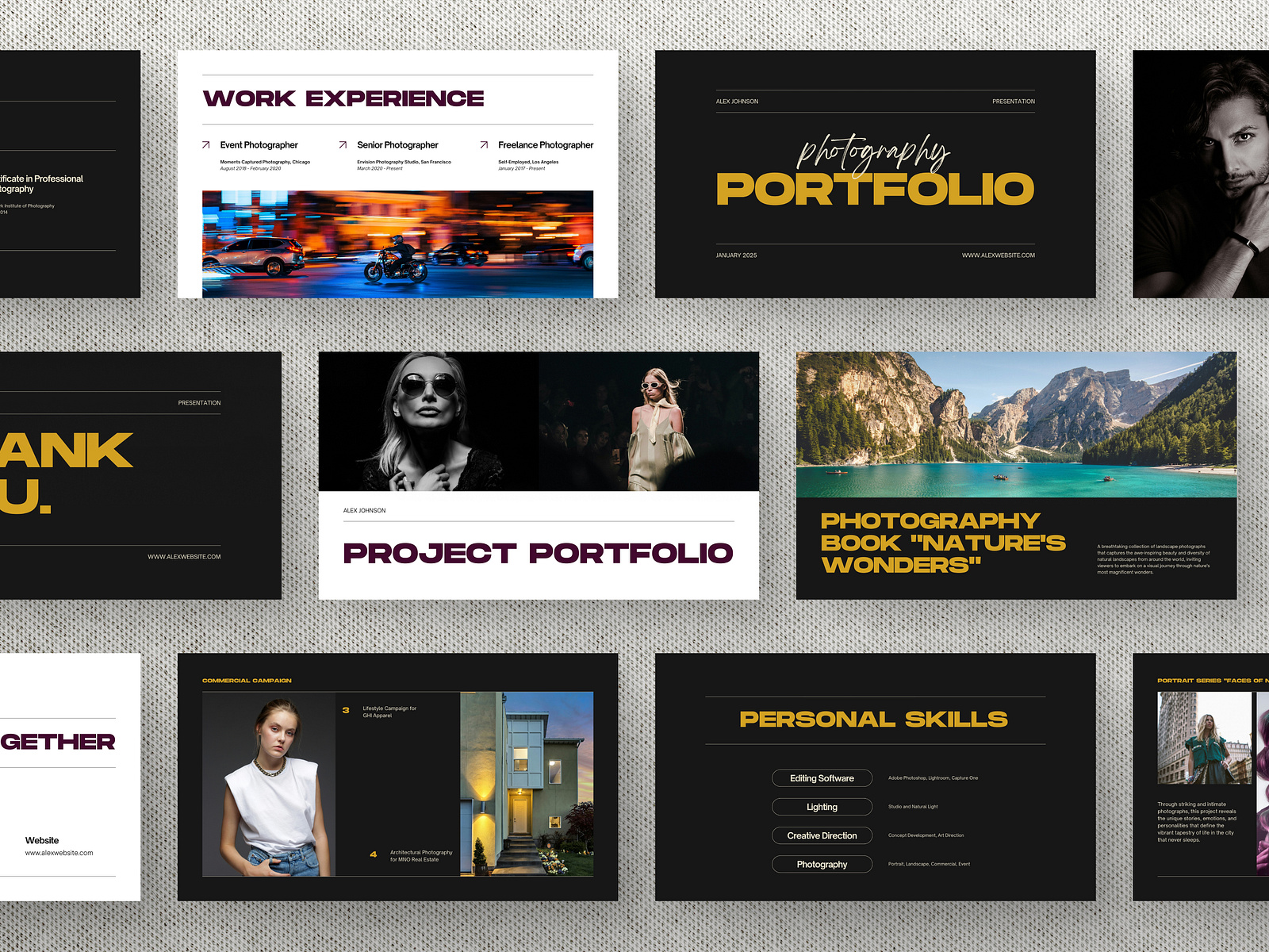 Photography Portfolio - Presentation Templates by Calypsosky Project on ...