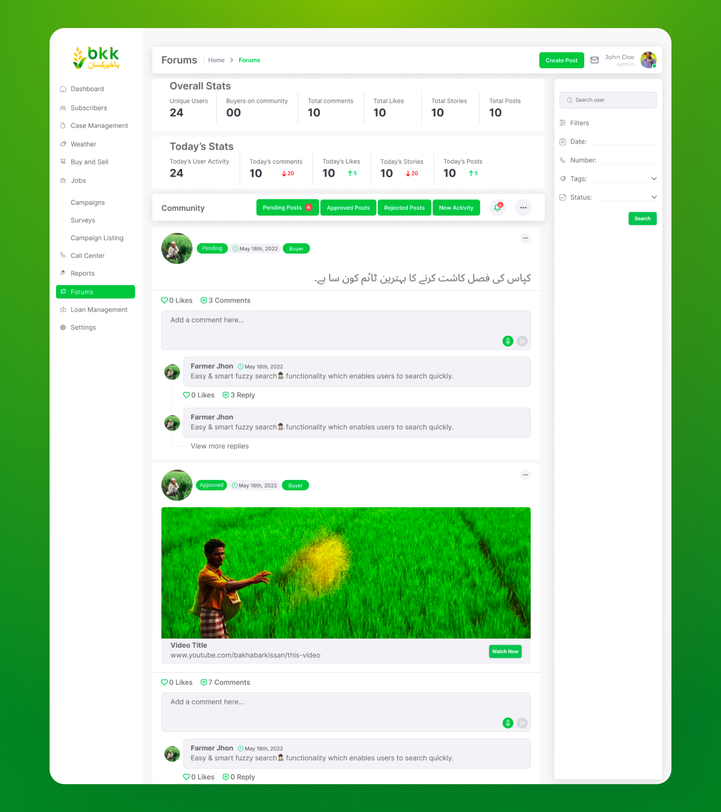 Community Dashboard Design - BKK by Abdul Haseeb on Dribbble