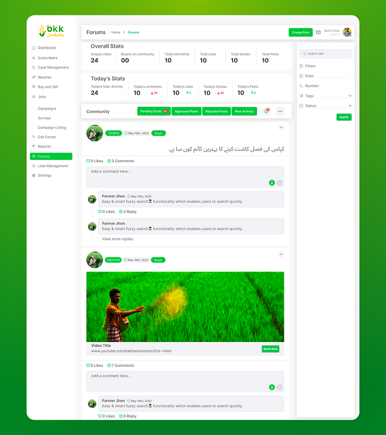 Community Dashboard Design - BKK by Abdul Haseeb on Dribbble