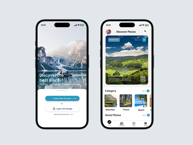 Travel Booking App UI by Gunjan Kumar on Dribbble