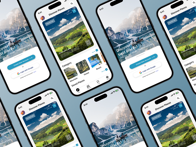 Travel Booking App UI by Gunjan Kumar on Dribbble