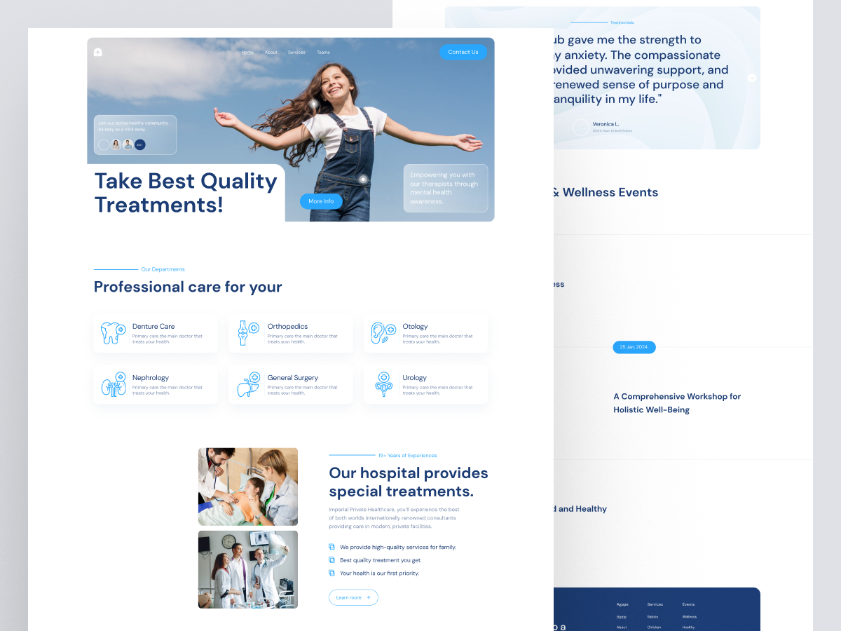 Health Landing designs, themes, templates and downloadable graphic ...