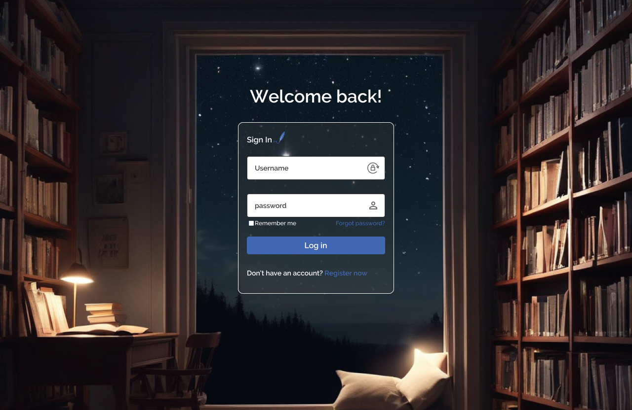 Sign In page of Writing platform by fatemeh bishak on Dribbble