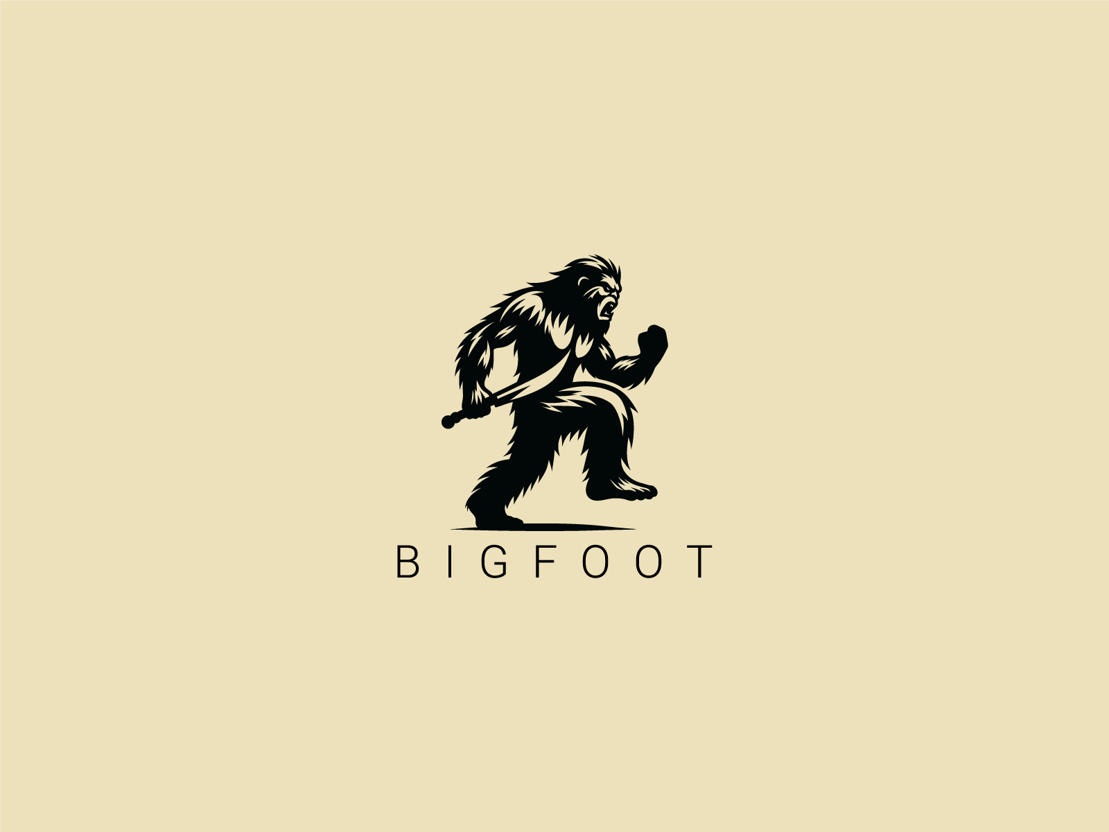 Bigfoot Logo by HUSSNAIN GRAPHICS on Dribbble