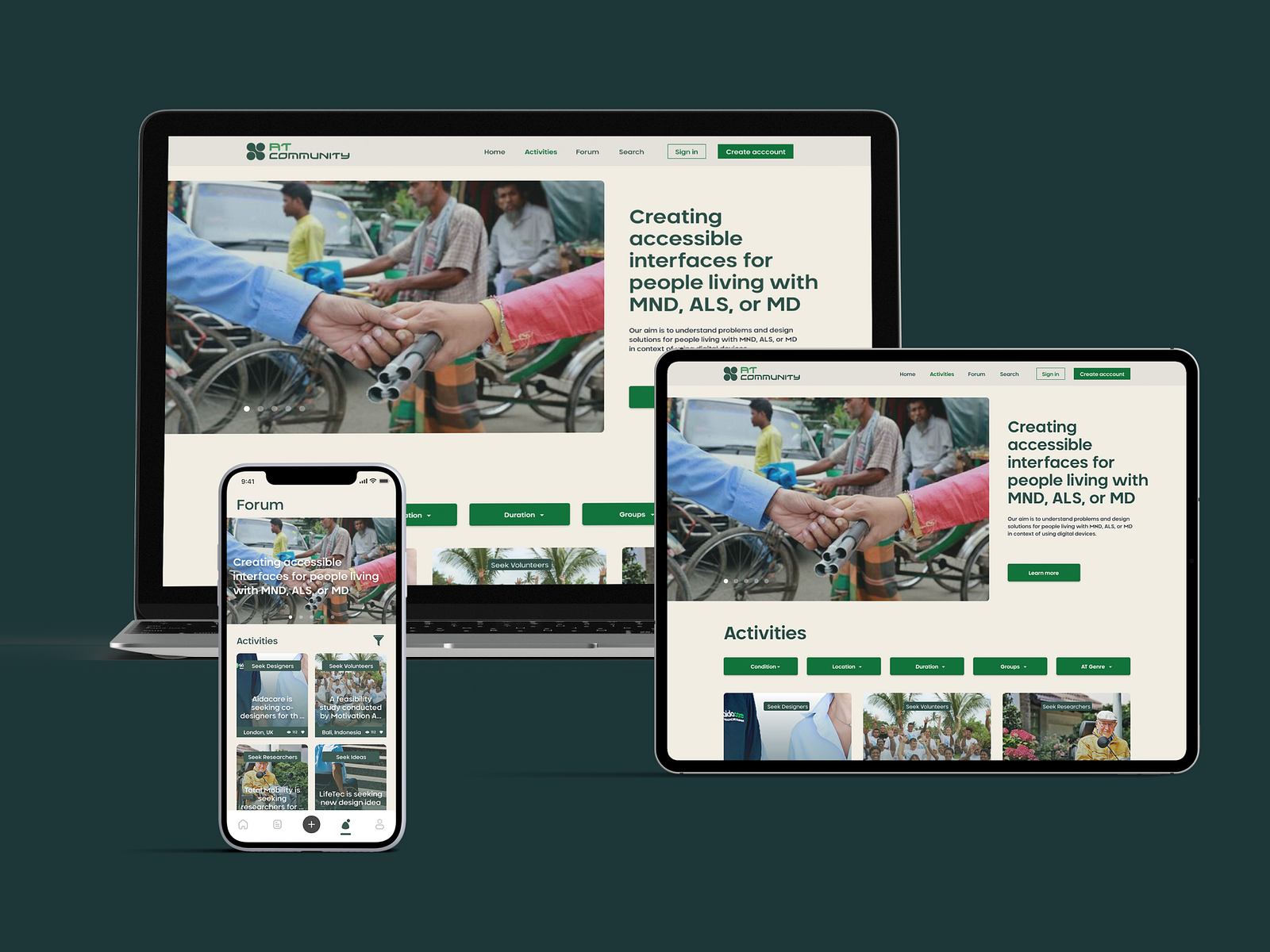 Community Website & App Design by Yan Liang on Dribbble