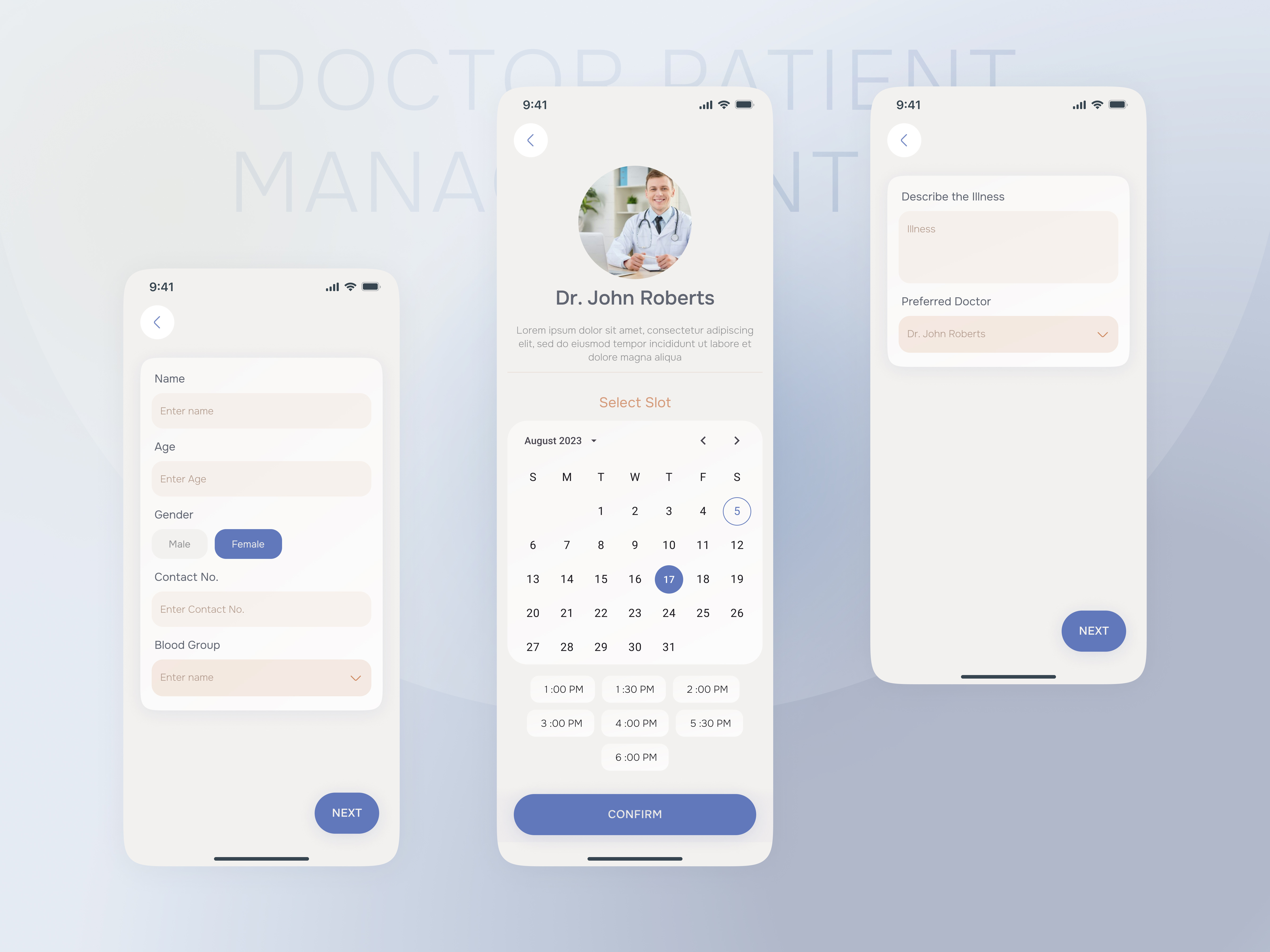 Doctor Patient Management App by Sakshi Parkar on Dribbble