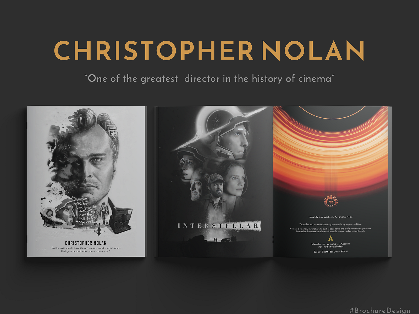 Brochure Design of Christopher Nolan Movies by Aditya Sangani on Dribbble