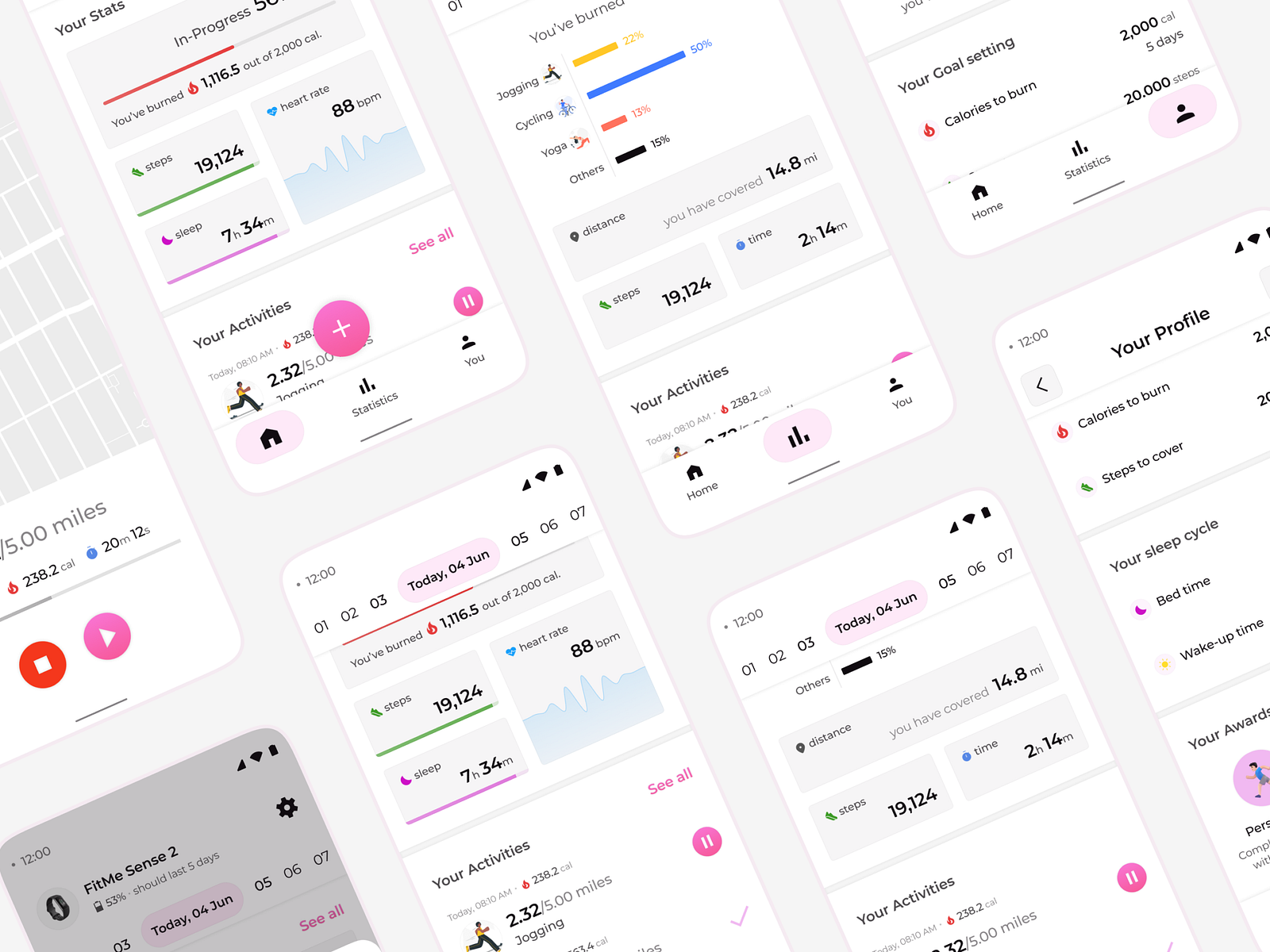 Fitness Tracker - UI by saravana raj on Dribbble