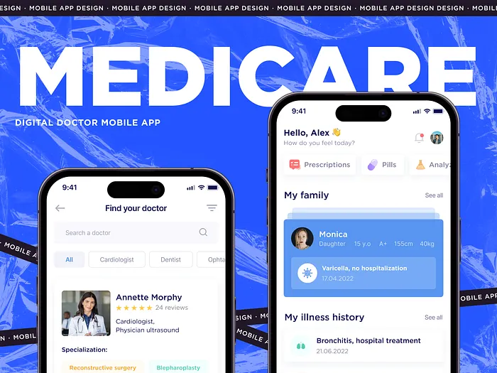 Medical App designs, themes, templates and downloadable graphic ...
