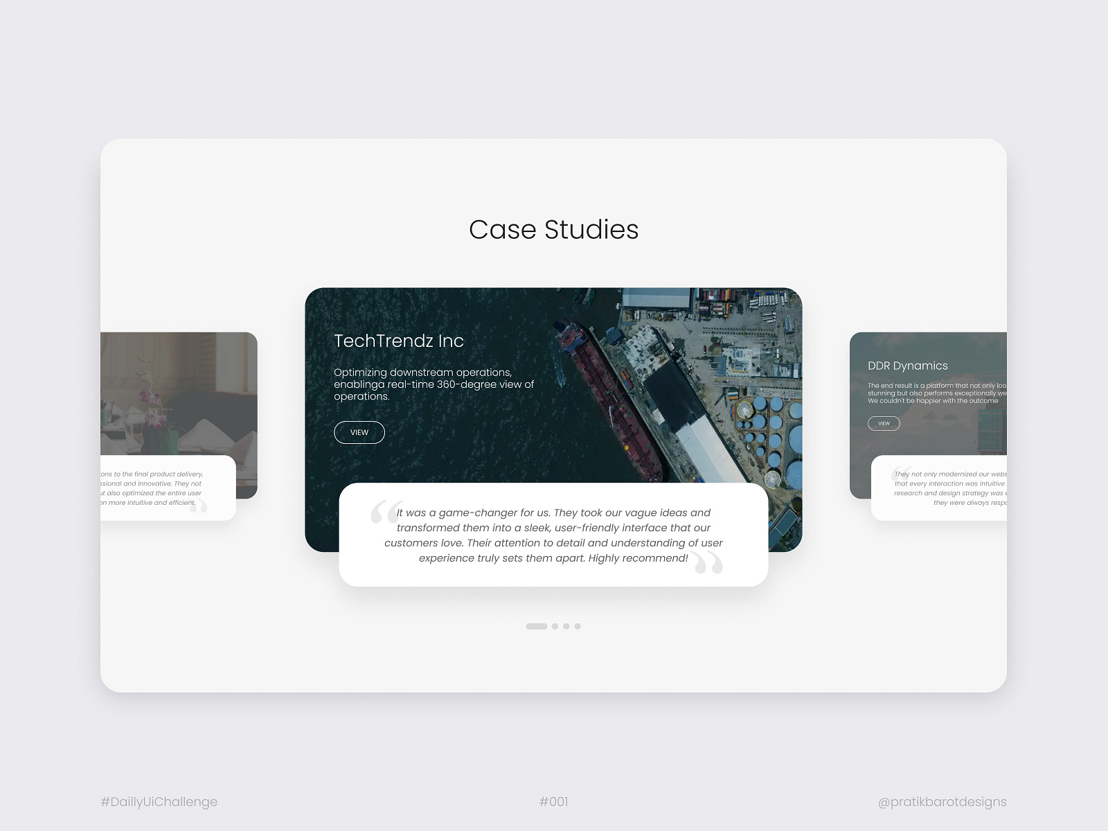 Case Studies | Daily Ui Challenge #001 by Pratik Barot on Dribbble