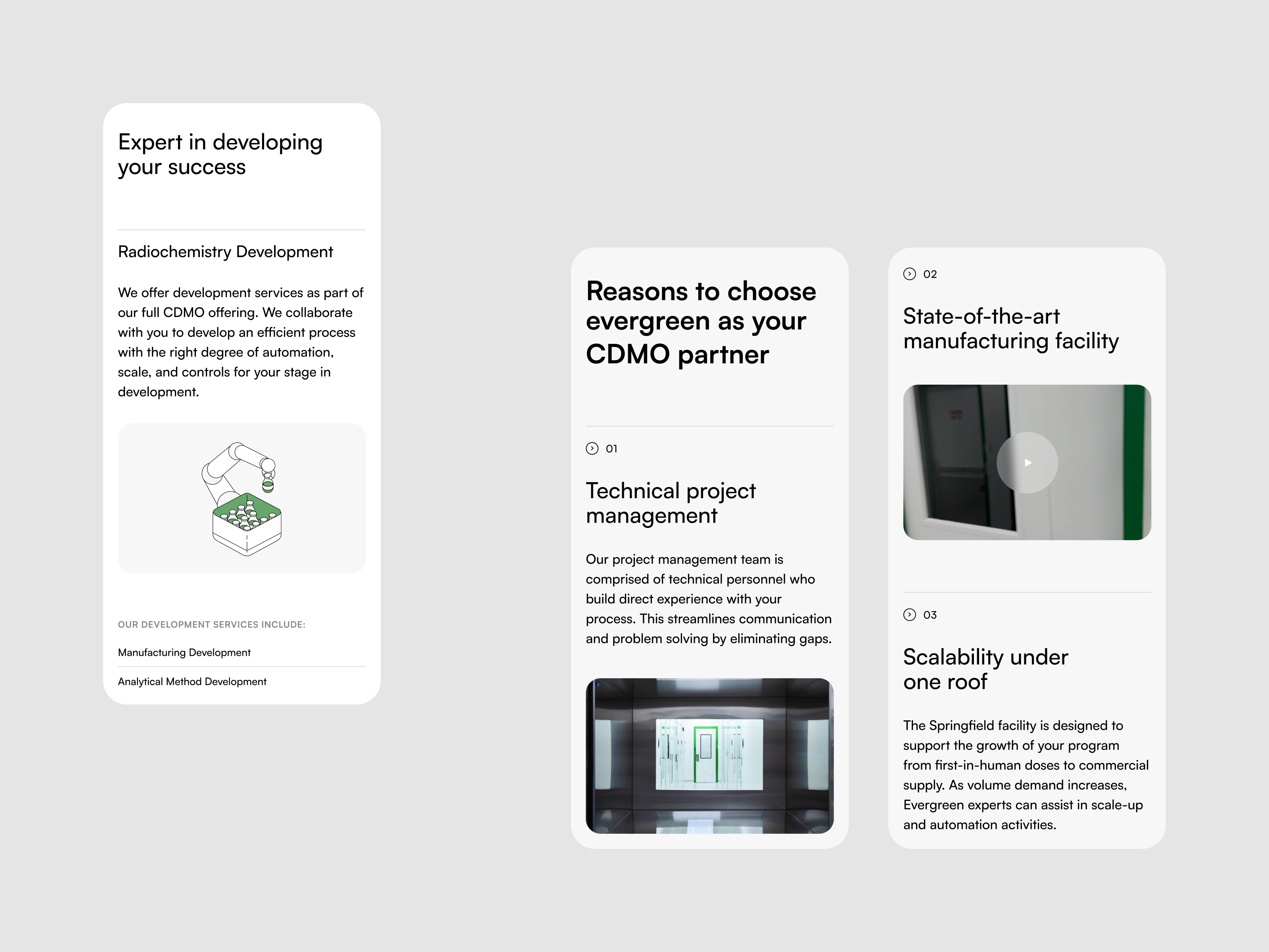 Website for a biotech company Evergreen by Bohdan Ratiiev for Zajno on ...