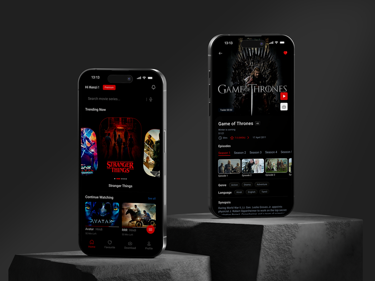 Stream Cinema - OTT Platform App by UI/UX_Groovyweb on Dribbble
