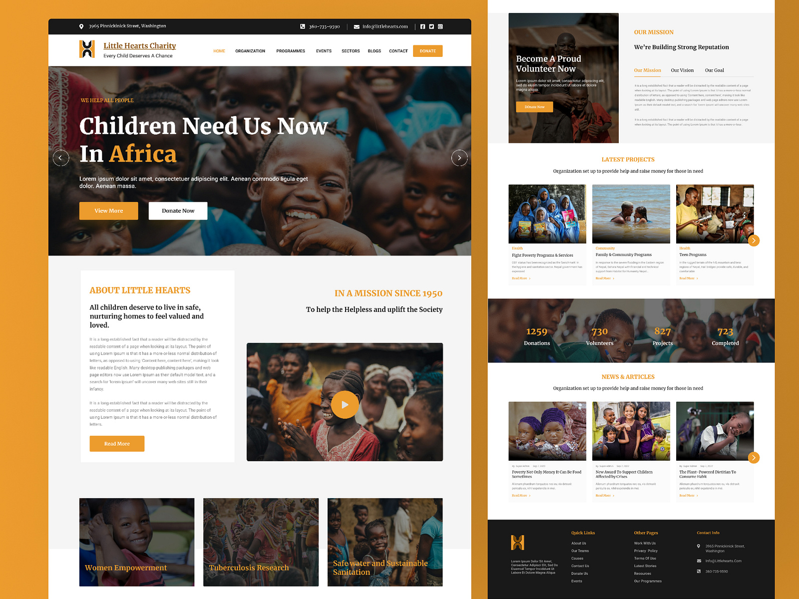 Charity & Nonprofit Website Design by Nazar Becks on Dribbble