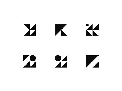 Minimalist Geometric Logo Collection by LogoFarmer's Studio on Dribbble