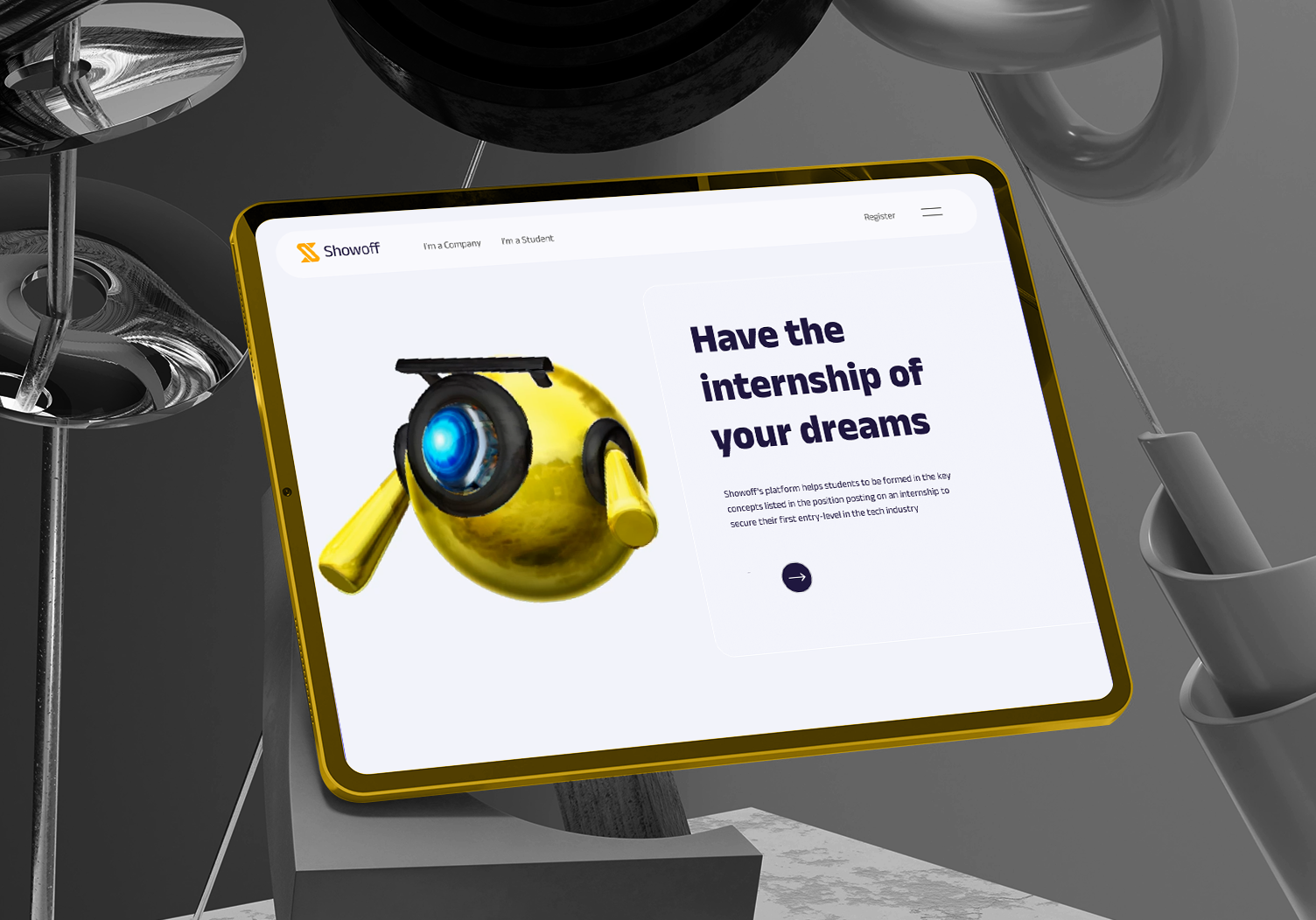 Landing Page and Brand Design Internship Game Platform by Entertact com ...