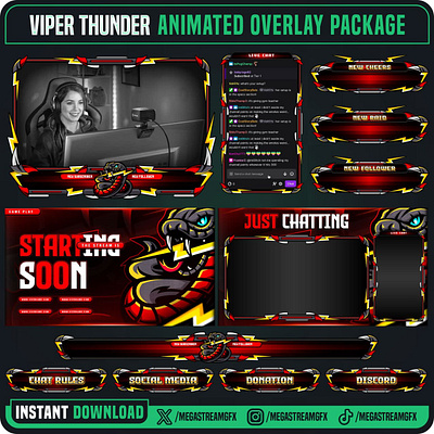 Streamer Aesthetics designs, themes, templates and downloadable graphic ...