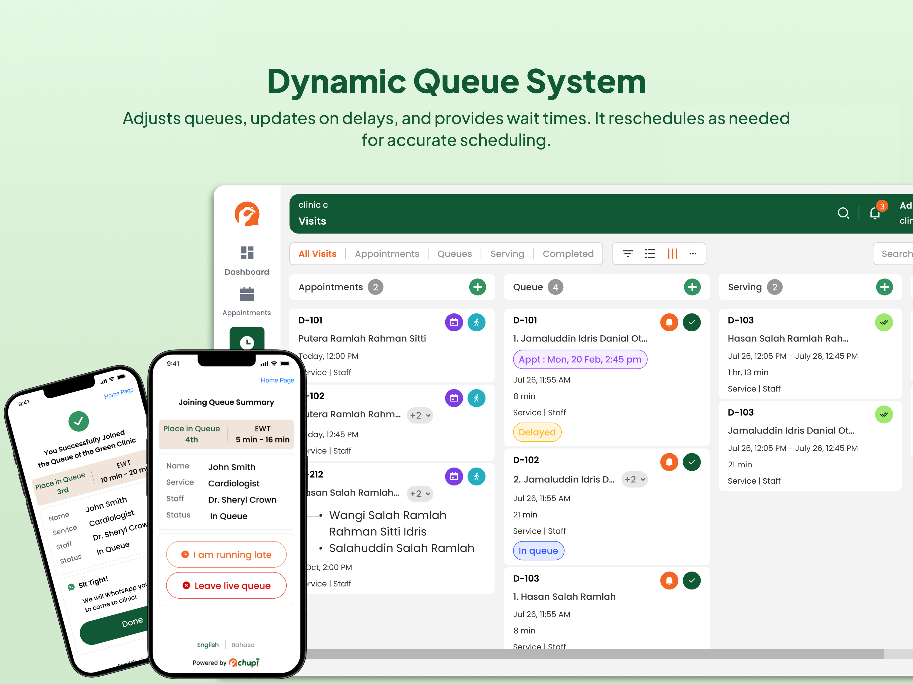 Queue and Scheduling Automation App by 100 Startups Consult on Dribbble