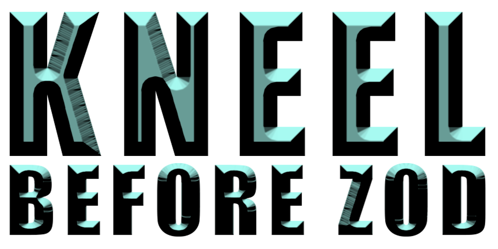 Kneel Before Zod, band logo circa 2009. by Victoria Persephone on Dribbble