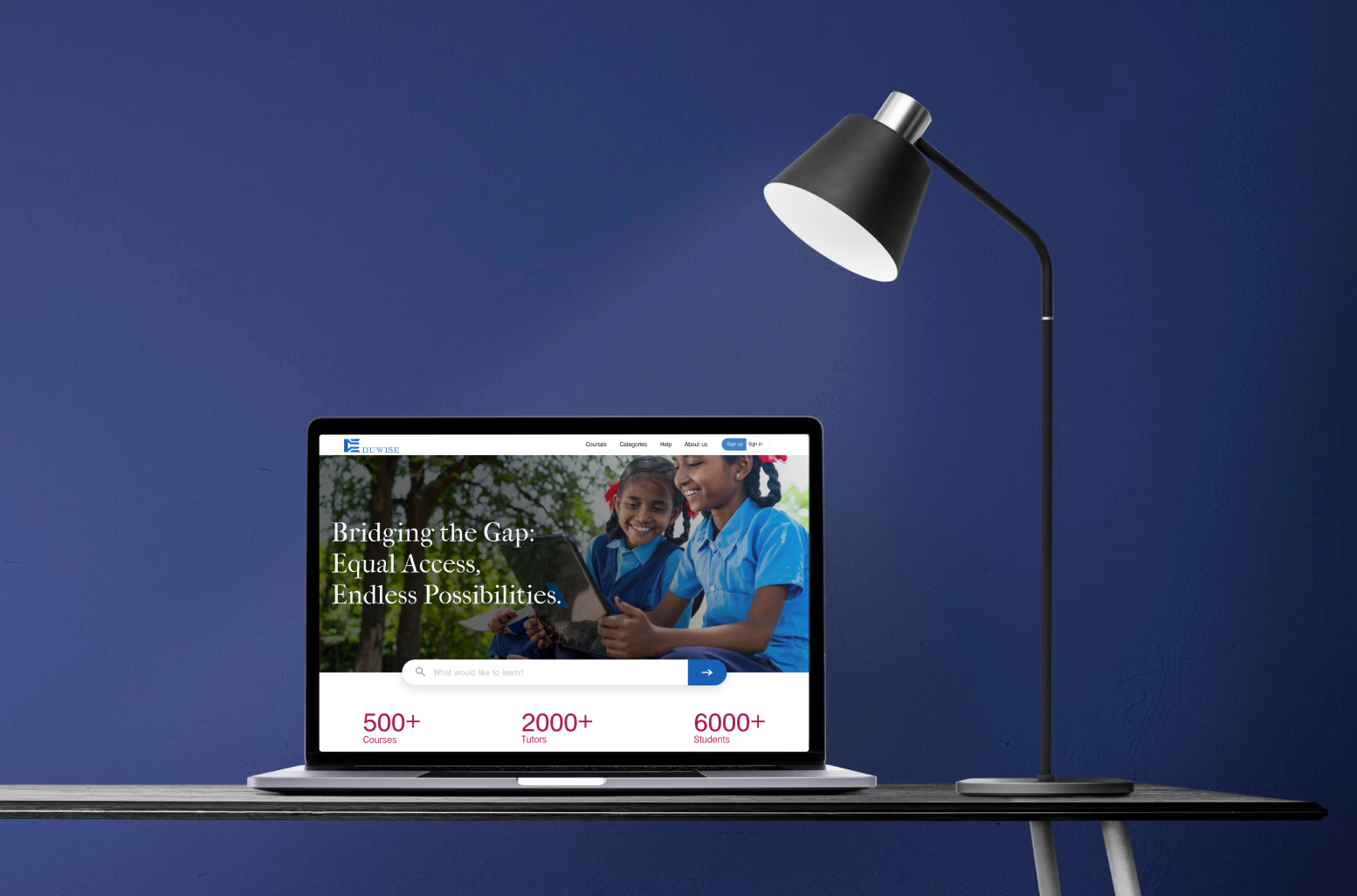 Landing page for an Ed-tech website by Mansi Goswami on Dribbble