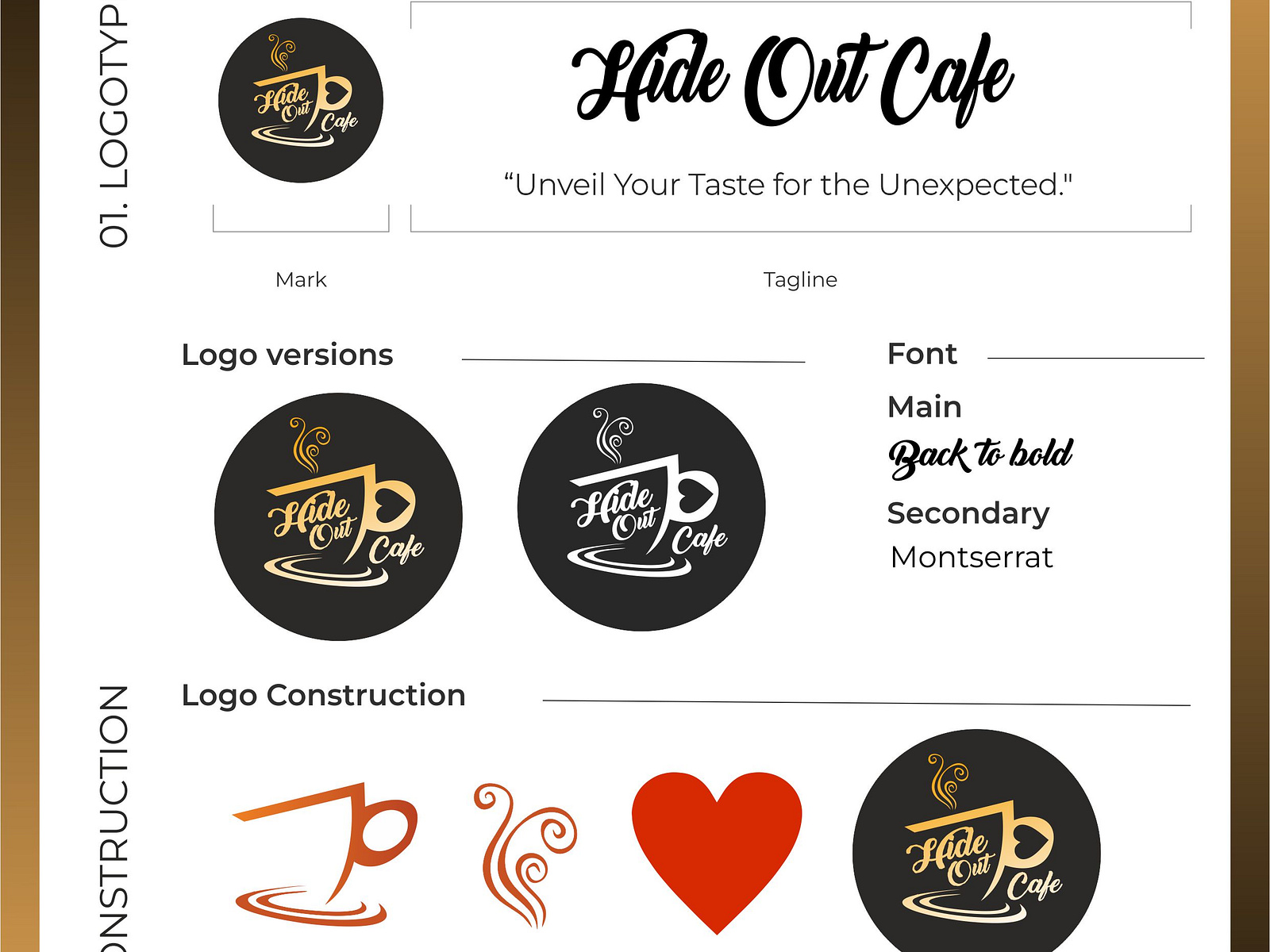 Logo Design For Hide Out Cafe by Pragya Shrivastava on Dribbble