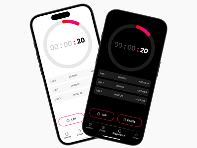 Stopwatch UI designs, themes, templates and downloadable graphic ...