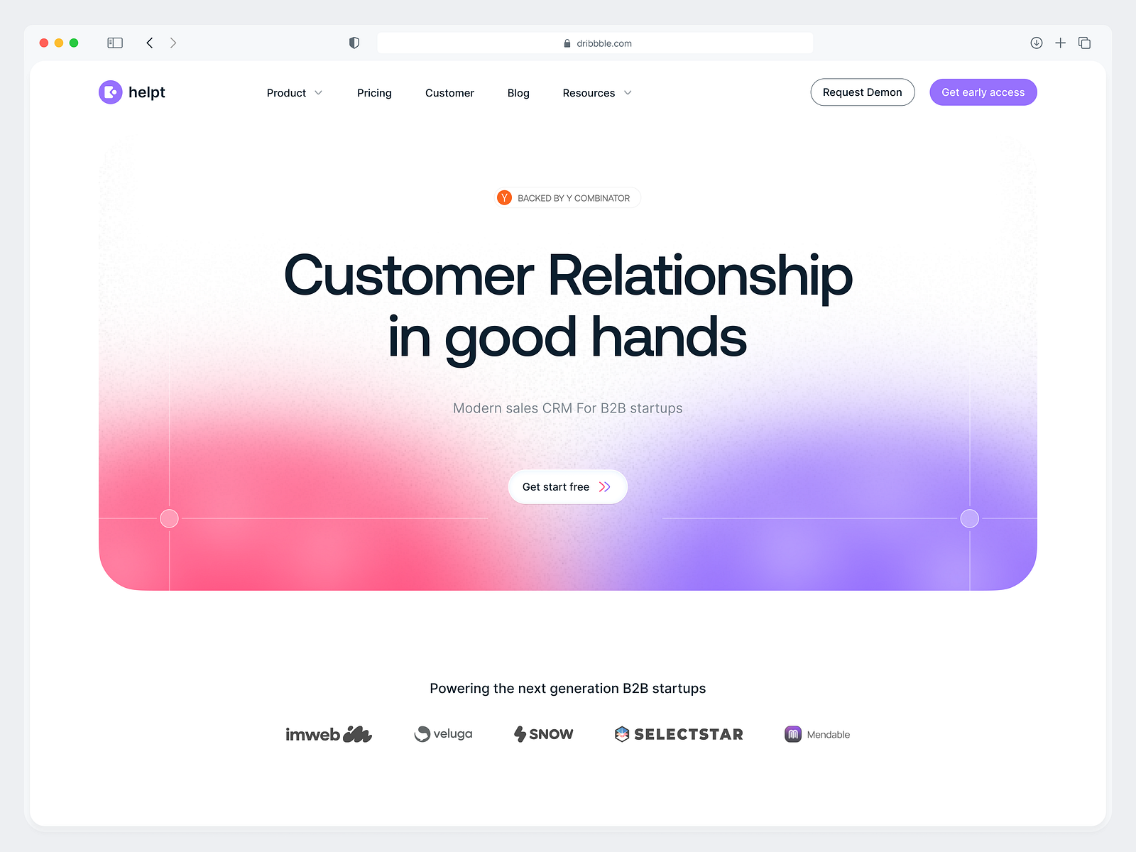 Landing Page for Sales SaaS by Tofael Islam on Dribbble