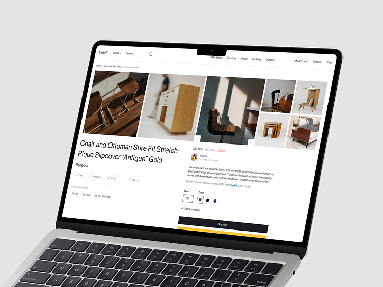 Cozy - Ecommerce Shop Page Details Screen by Dipa UI/UX for Dipa ...