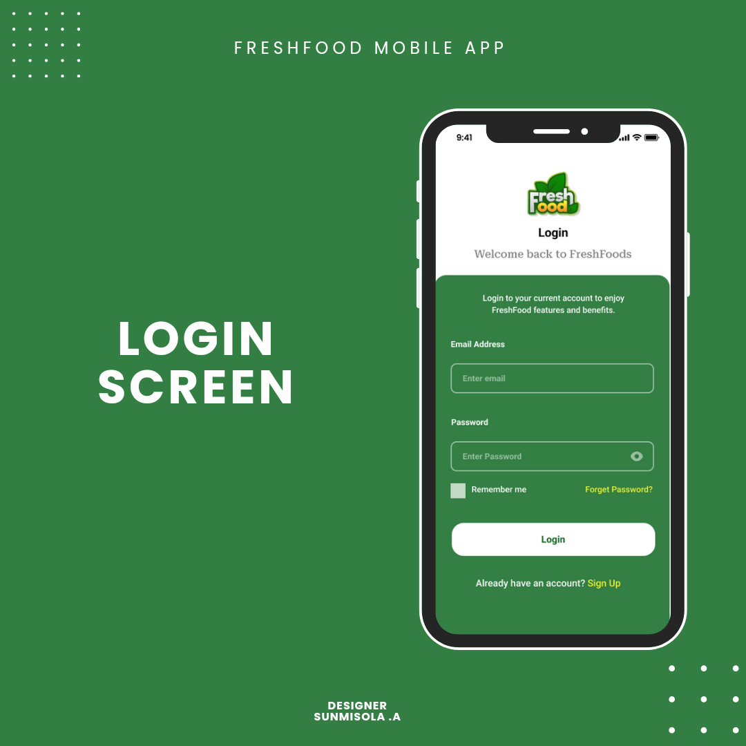 Fresh food App by Aquila Akinsiku on Dribbble