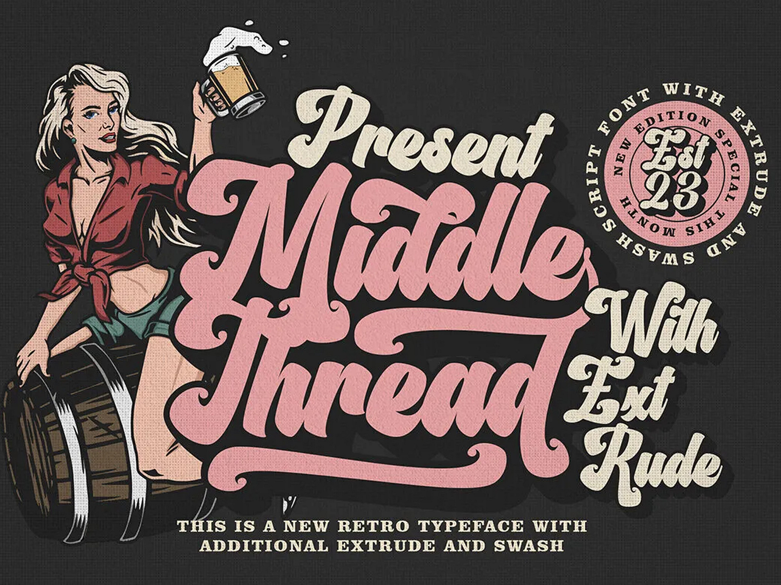 Minddle Thread Font by Maculinc Type on Dribbble