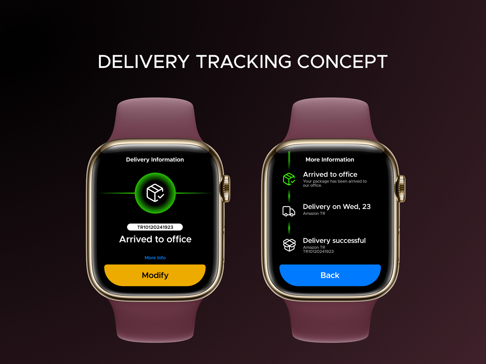 Watch Delivery Tracking by Aykut Kobak on Dribbble