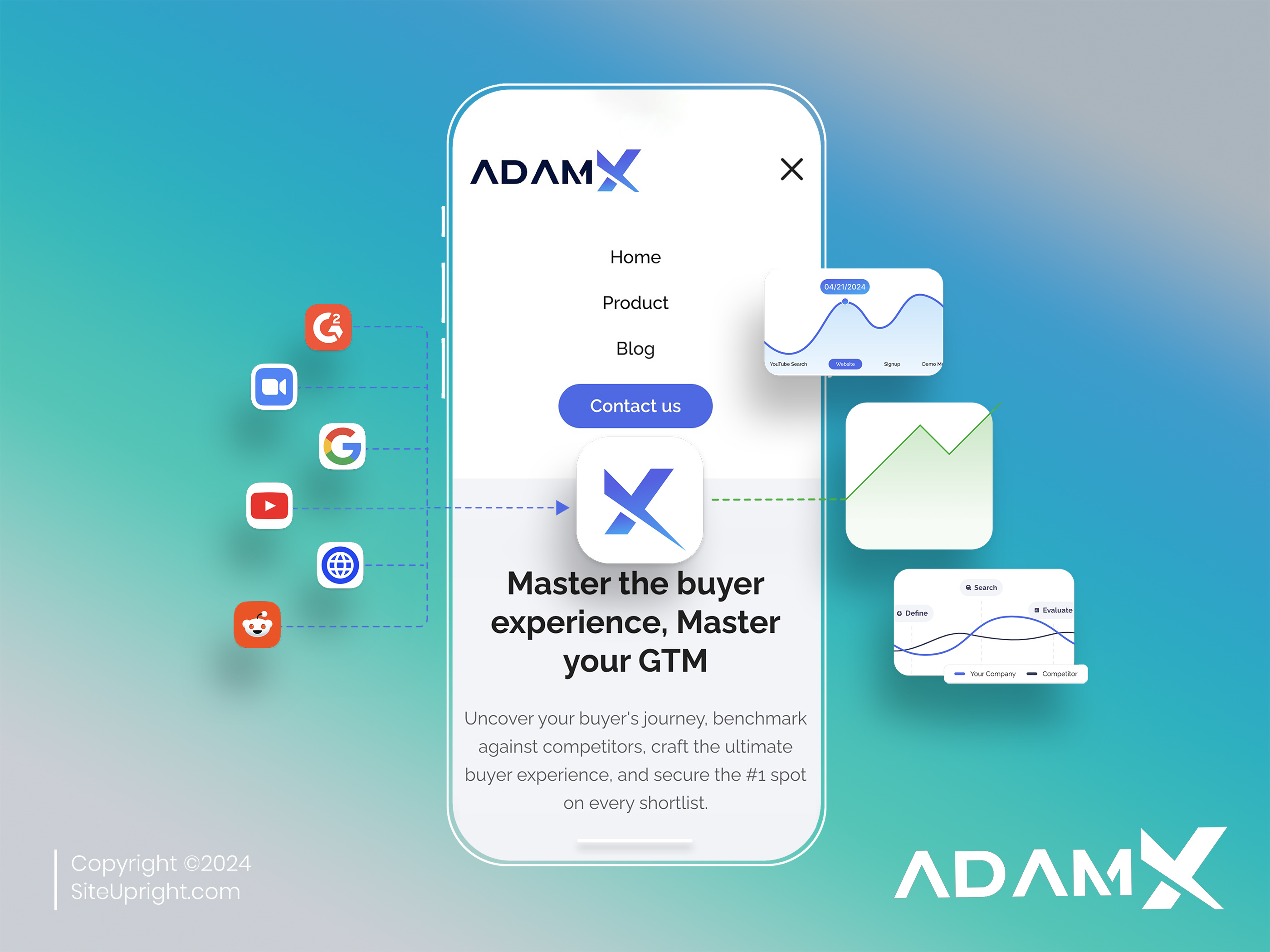 Ai SaaS UI/UX Design - ADAMX by Site Upright on Dribbble