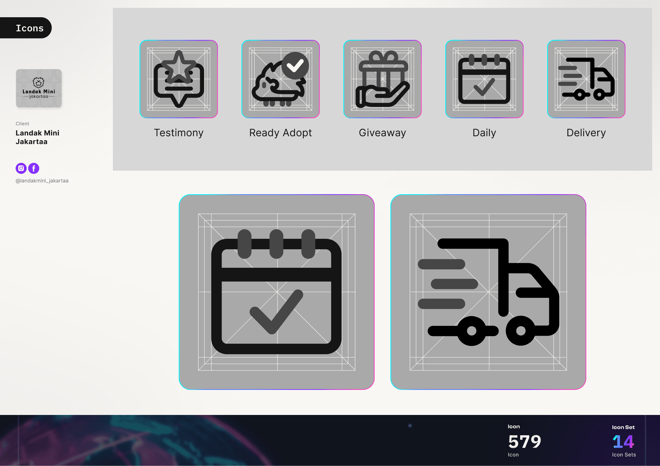 Landak Mini Project | Social Media Content & Icons by Dayu Lanang ...