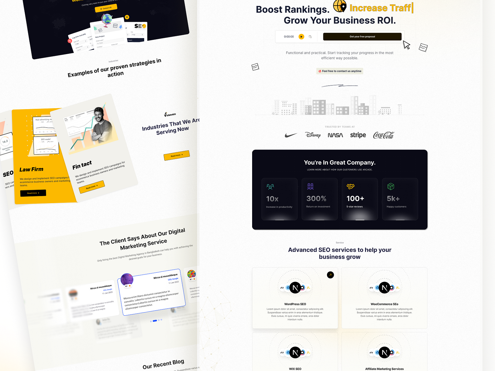 SEO-Optimized Website Template for Enhanced Search Rankings by MIRZA AL MUSADDEQUE on Dribbble