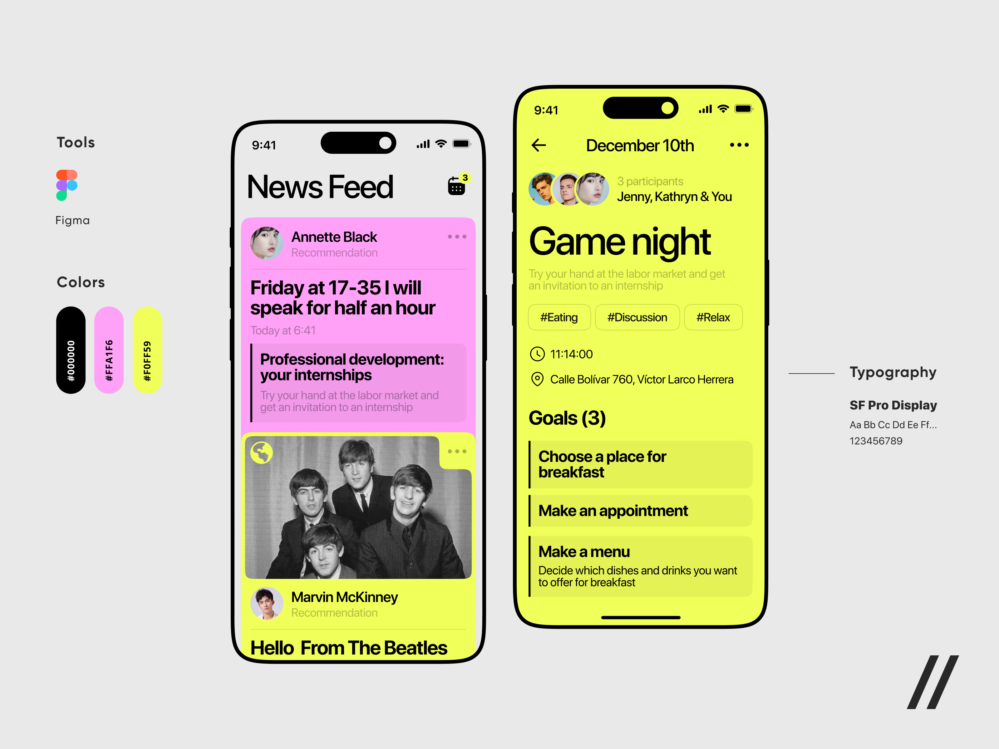 Social Network Mobile iOS App Design Concept by Kristina Spiridonova ...