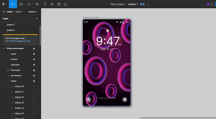 Lockscreen UI design by Shreya Asthana on Dribbble