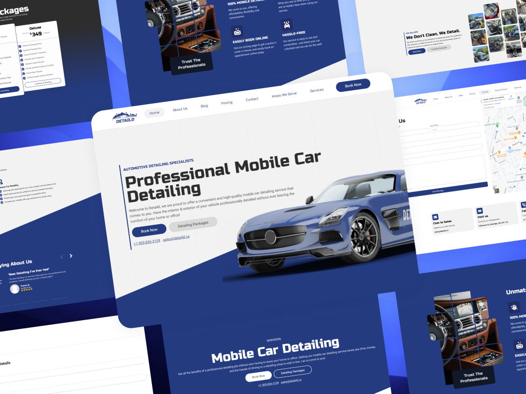 Car Detailing Website Design by Modall on Dribbble