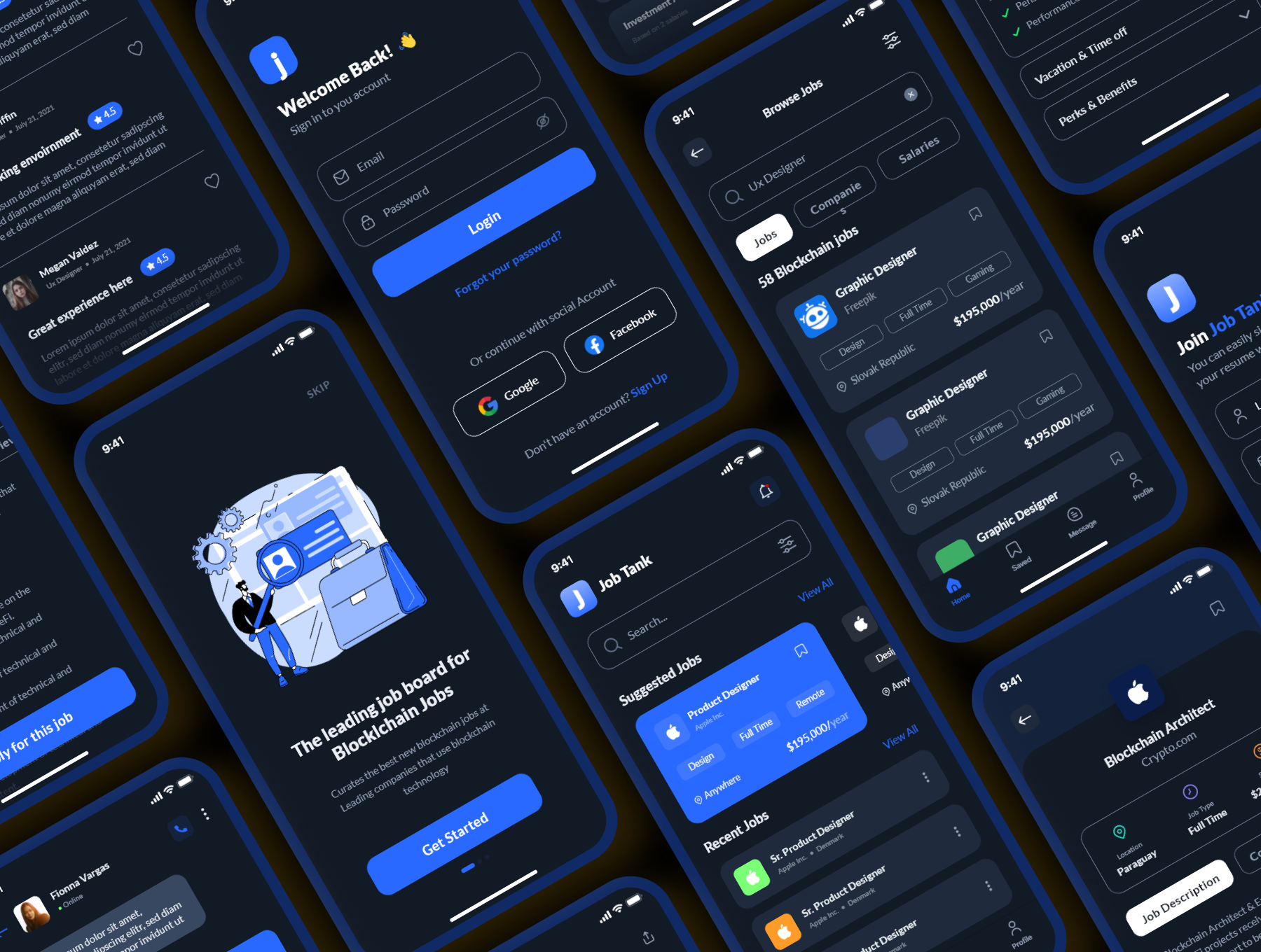 Jobbise Job Board Mobile App | UI Kit by Muhammad Kamran on Dribbble