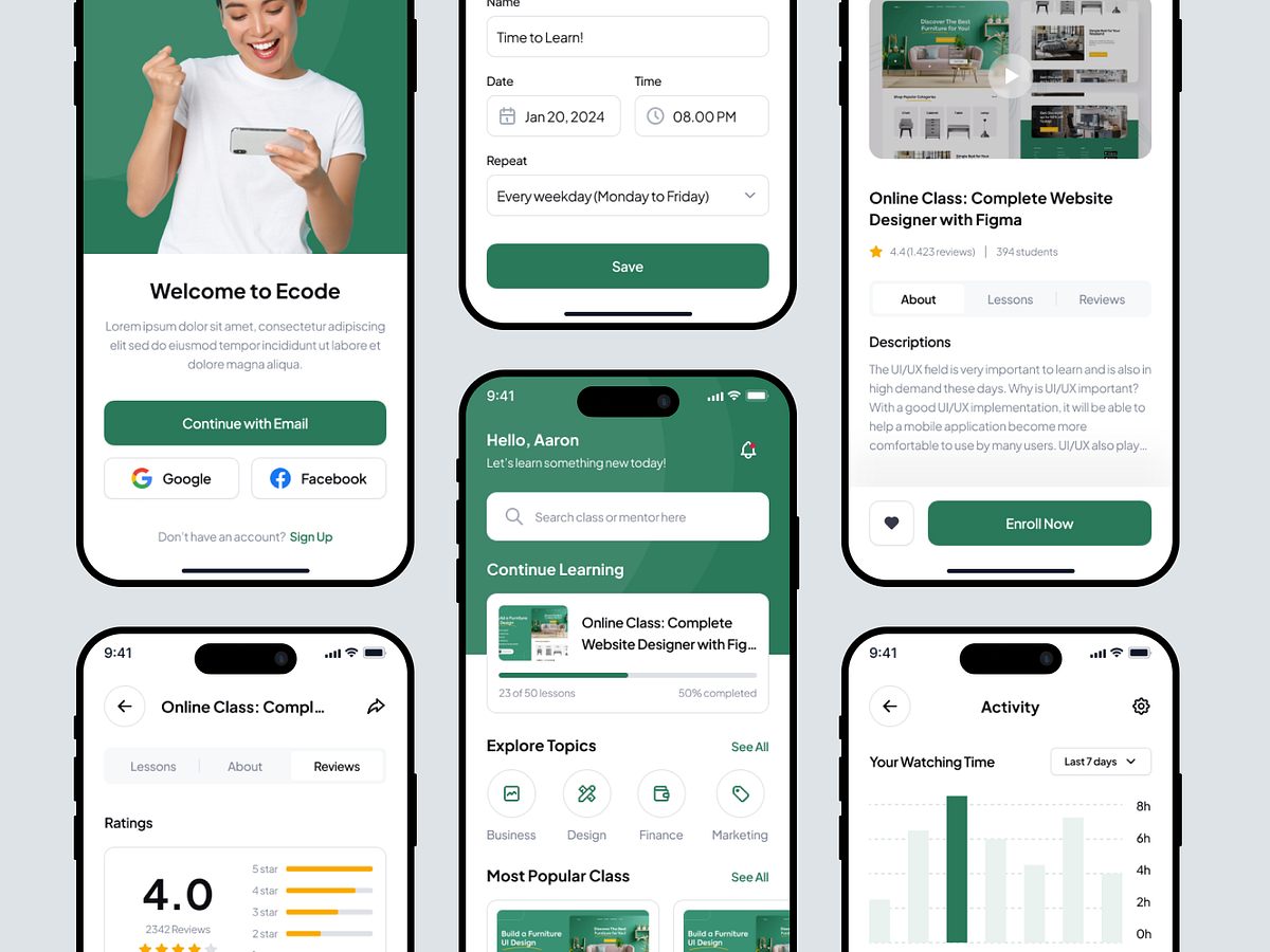 Ecode - Learn Coding Mobile App by Brain Studio on Dribbble