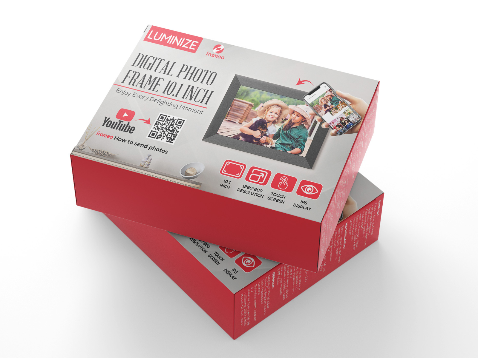 Packaging Box For a Digital Photo Frame! by 3 Side Studio on Dribbble