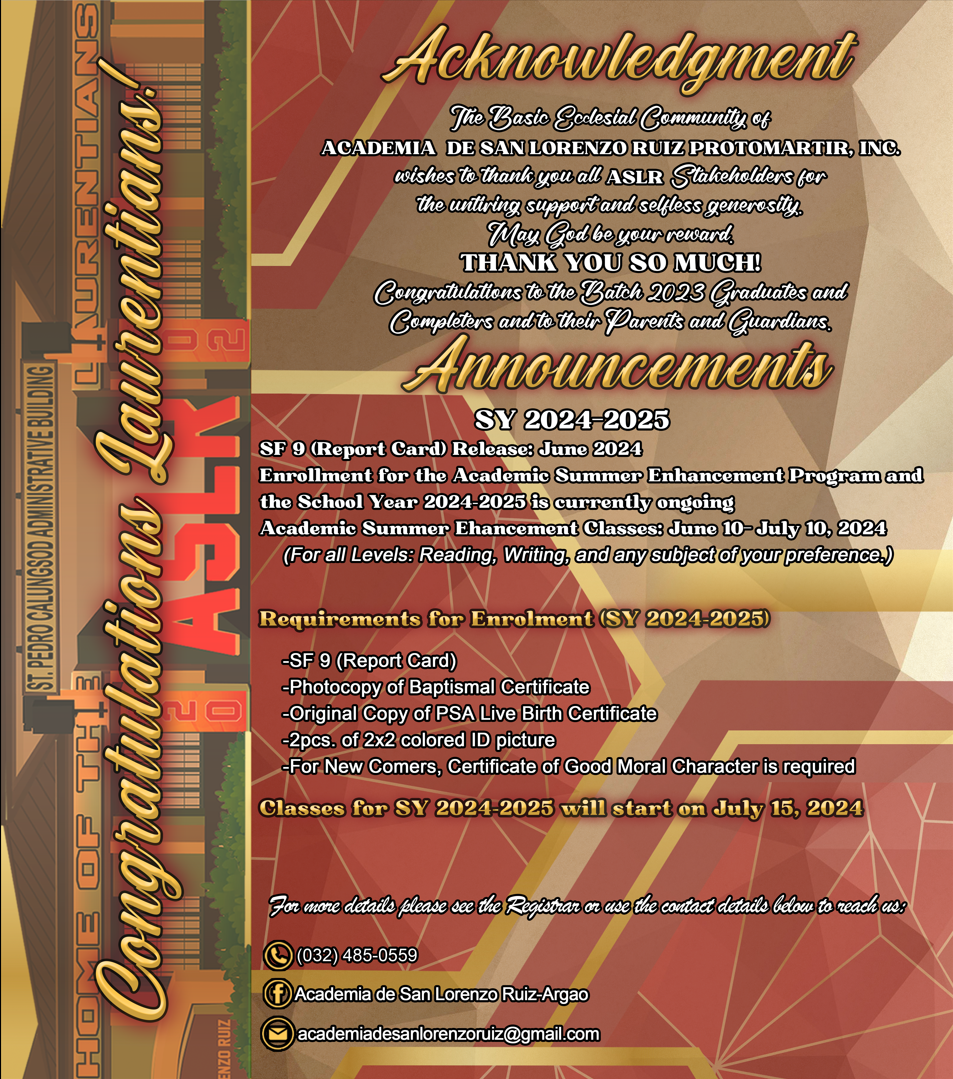 ASLR Commencement Exercises-Program Cover by Kristina Marquez on Dribbble